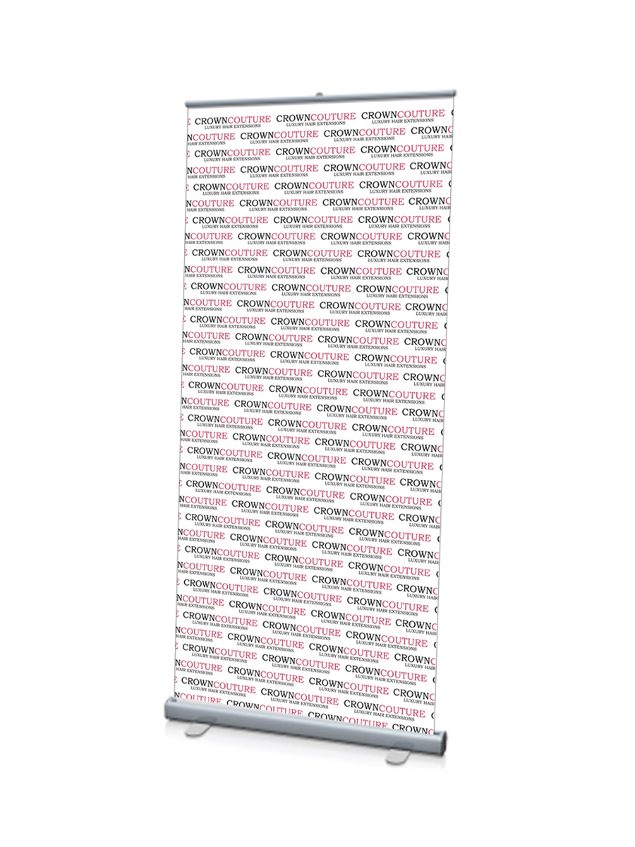 BRANDED ROLLER BANNER - Crown Couture