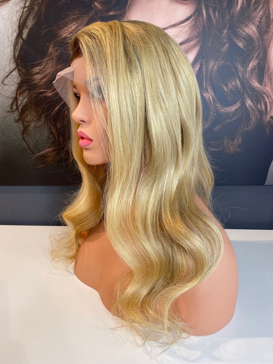 SIENNA - LONG BLONDE BALAYAGE WIG WITH ROOT - Crown Couture